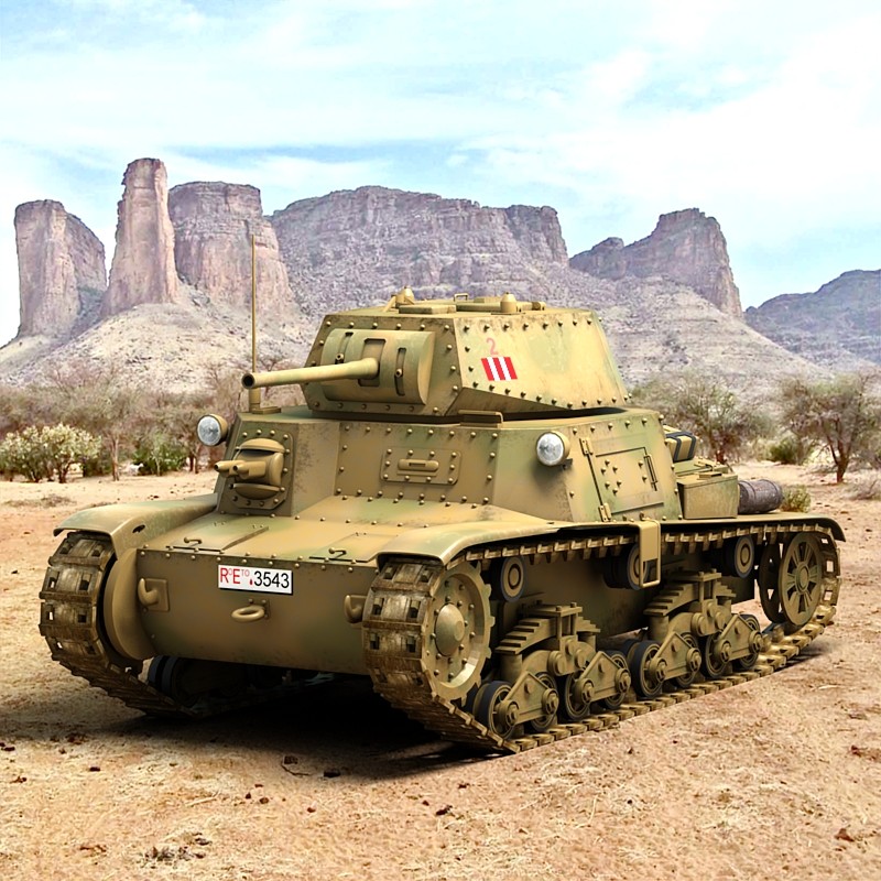 3d model italian fiat 40 medium