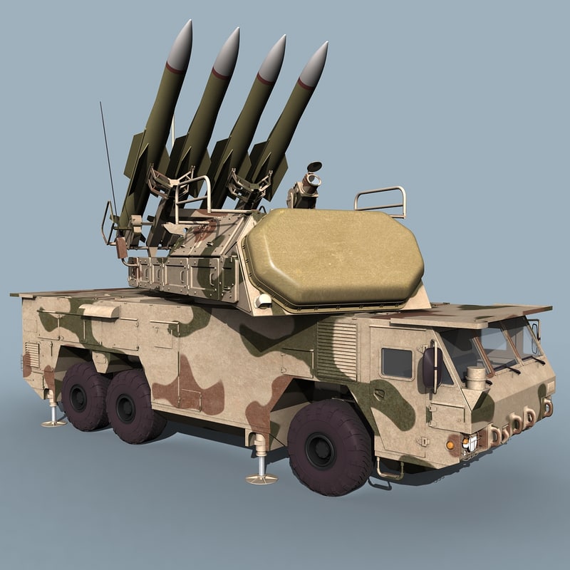 russian sa 17 buk m2e 3d model