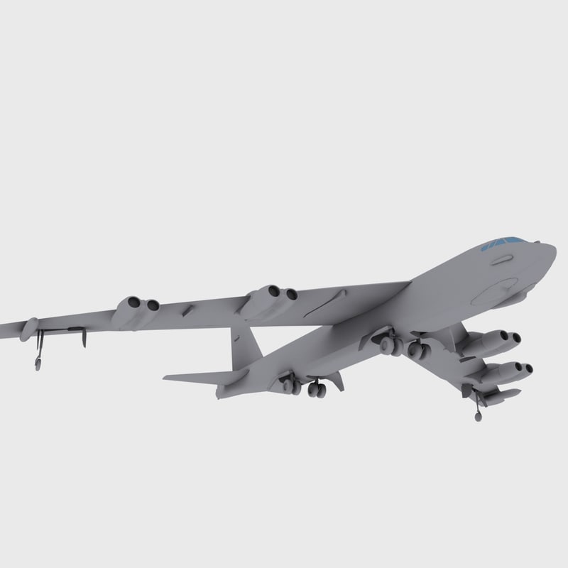 3d max b 52 b 52h stratofortress