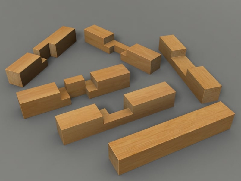 3d Andromeda Wooden Puzzle Pieces