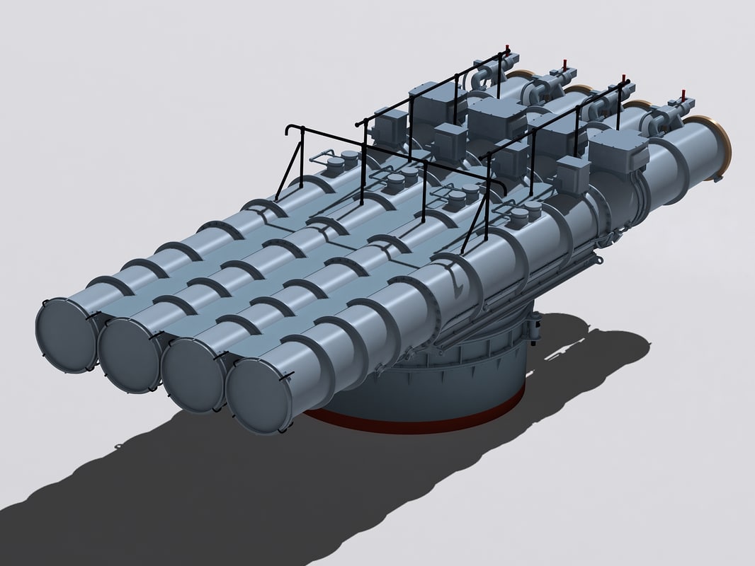 3d Chta 53 Torpedo Tube Model