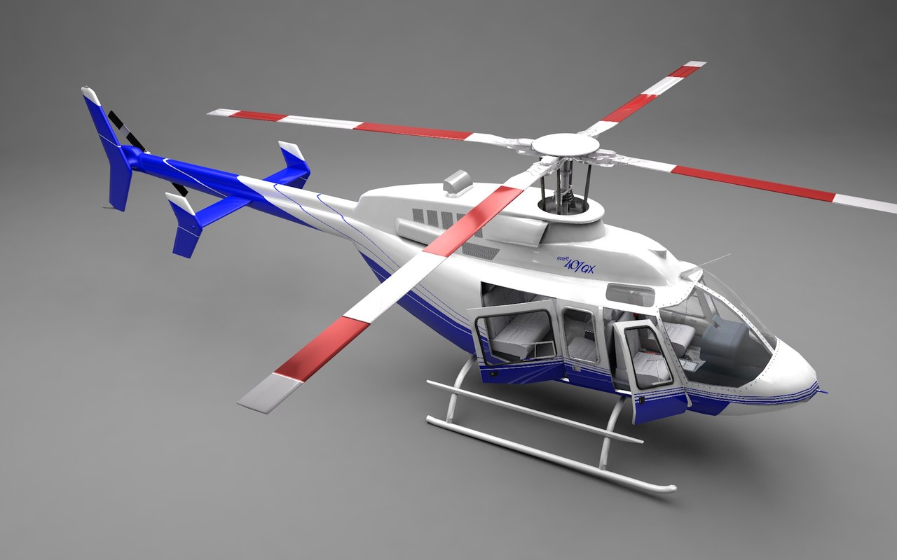 3d-model-bell-407gx-helicopter-rotor