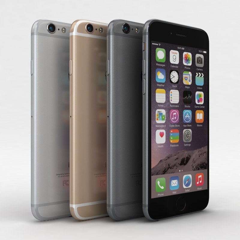 apple iphone 6 colors c4d