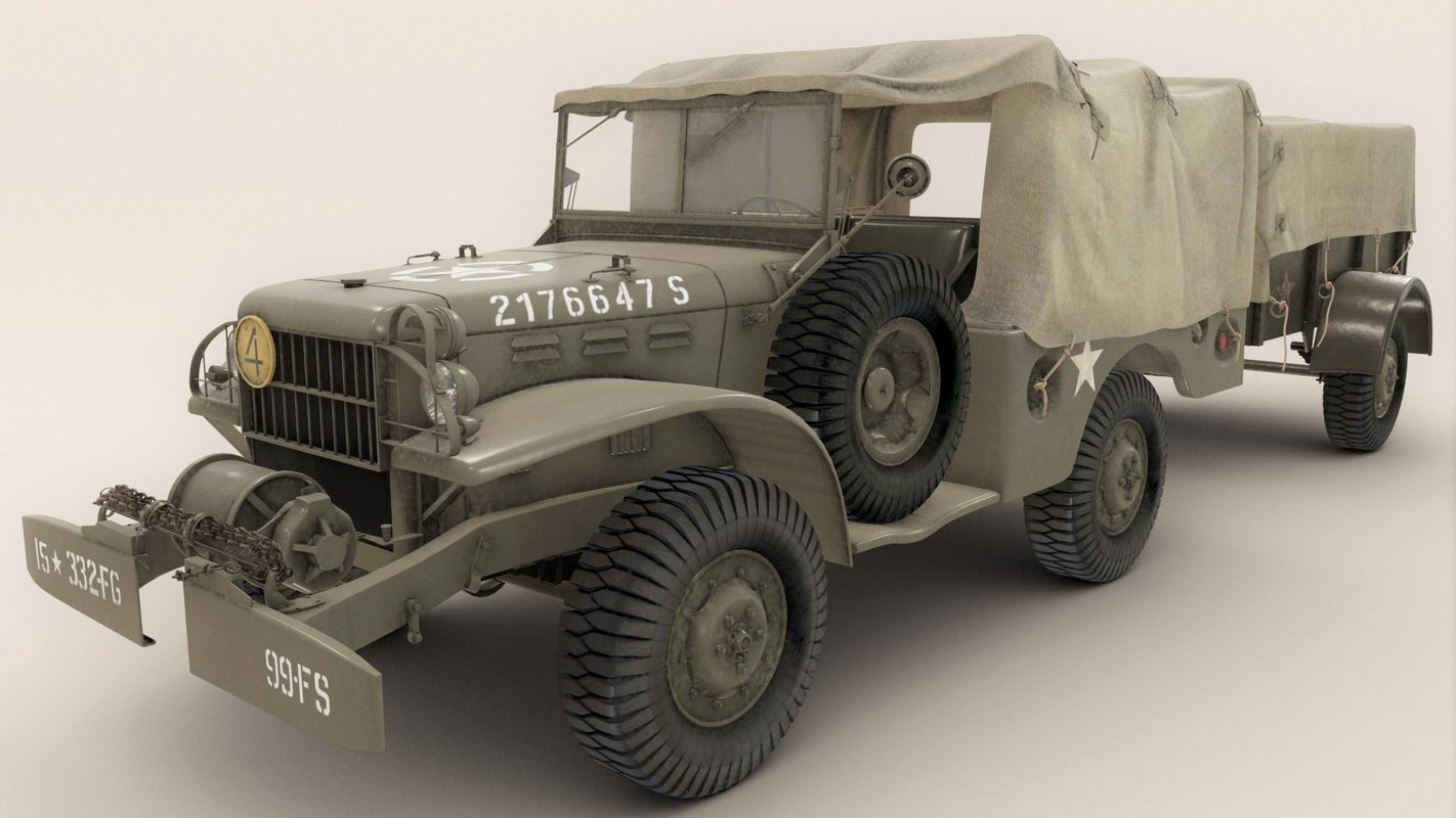 3d dodge truck wc 2 model